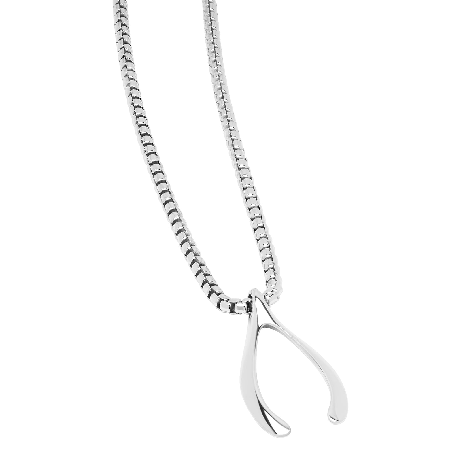 Wishbone Pendant + Chain